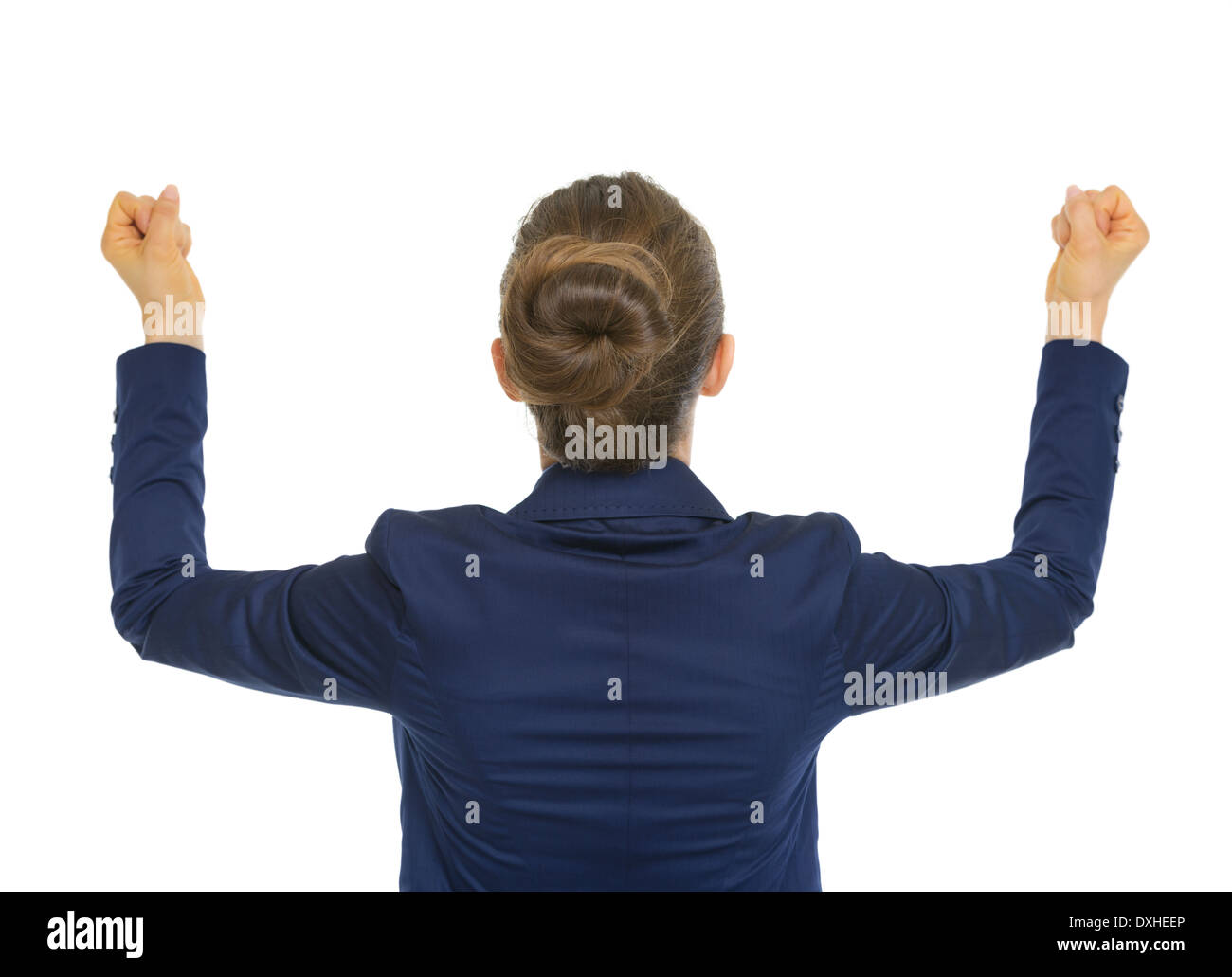 Business winner rear view hi-res stock photography and images - Alamy