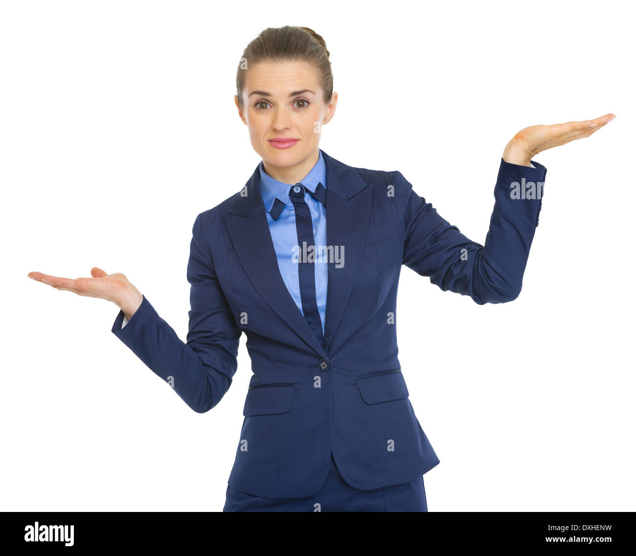 Female employee weighing hi-res stock photography and images - Alamy