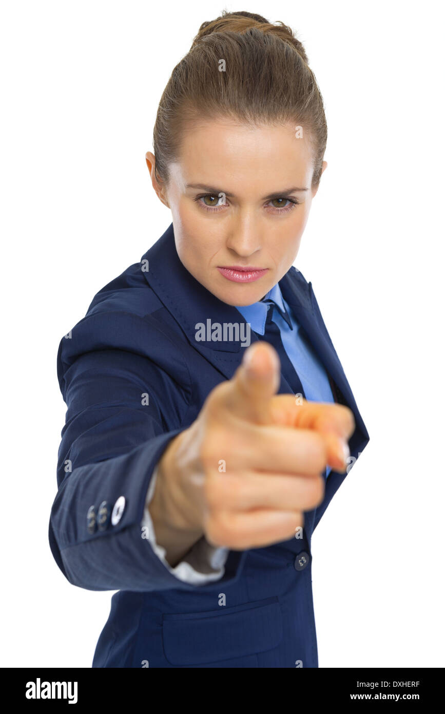 Angry business woman in suit hi-res stock photography and images - Alamy