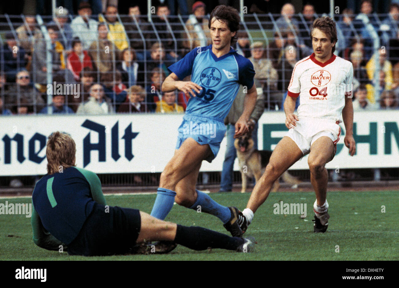football, Bundesliga, 1983/1984, Grotenburg Stadium, FC Bayer 05 ...