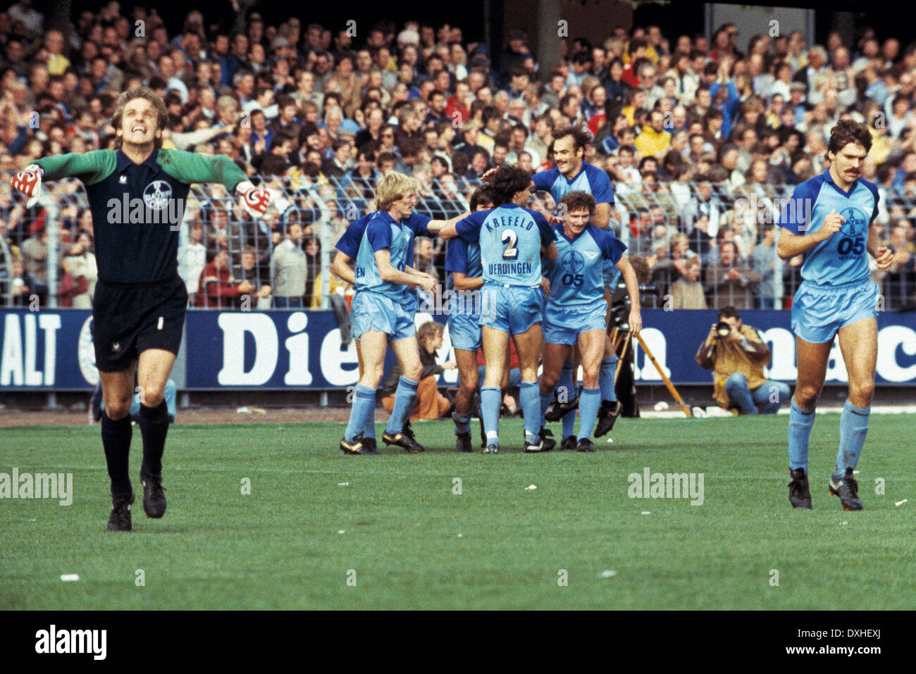 football, Bundesliga, 1983/1984, Grotenburg Stadium, FC Bayer 05 ...