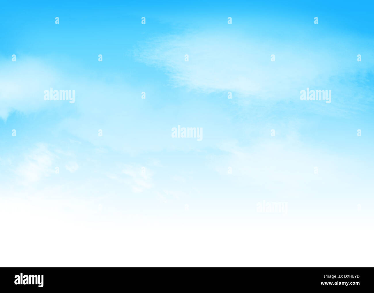 Blue sky and clouds abstract illustration Stock Photo - Alamy