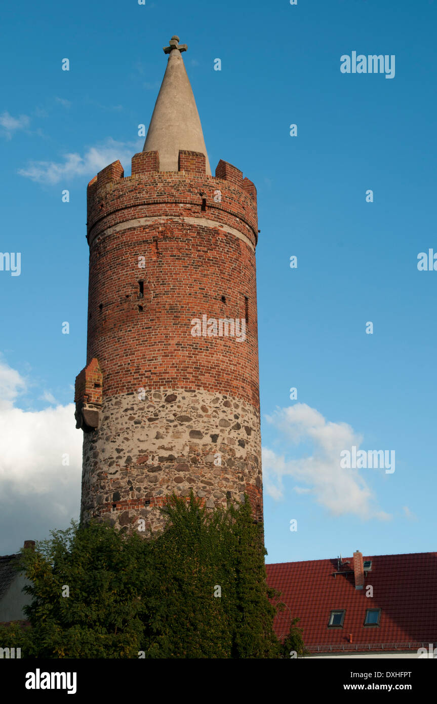 Jueterbog is a historic town with old buildings in northeastern Germany ...
