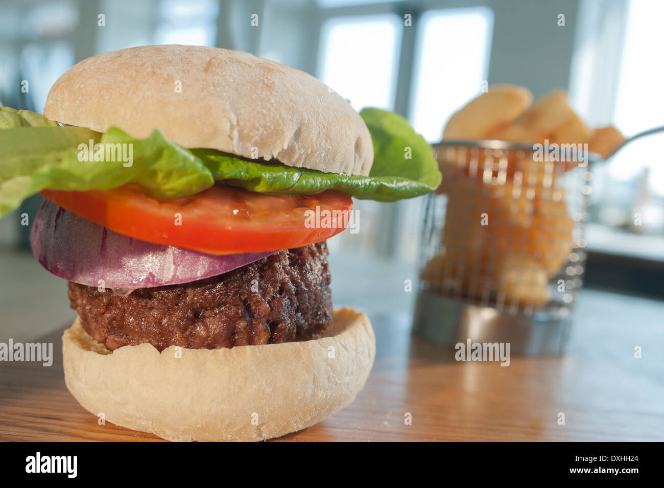 Inside a burger restaurant hi-res stock photography and images - Alamy