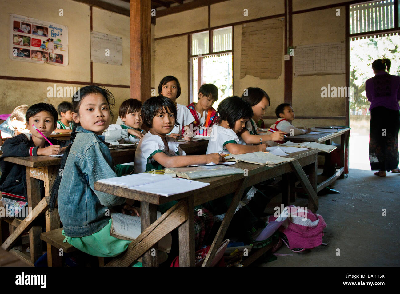 Myanmar, Amarapura, students Stock Photo - Alamy