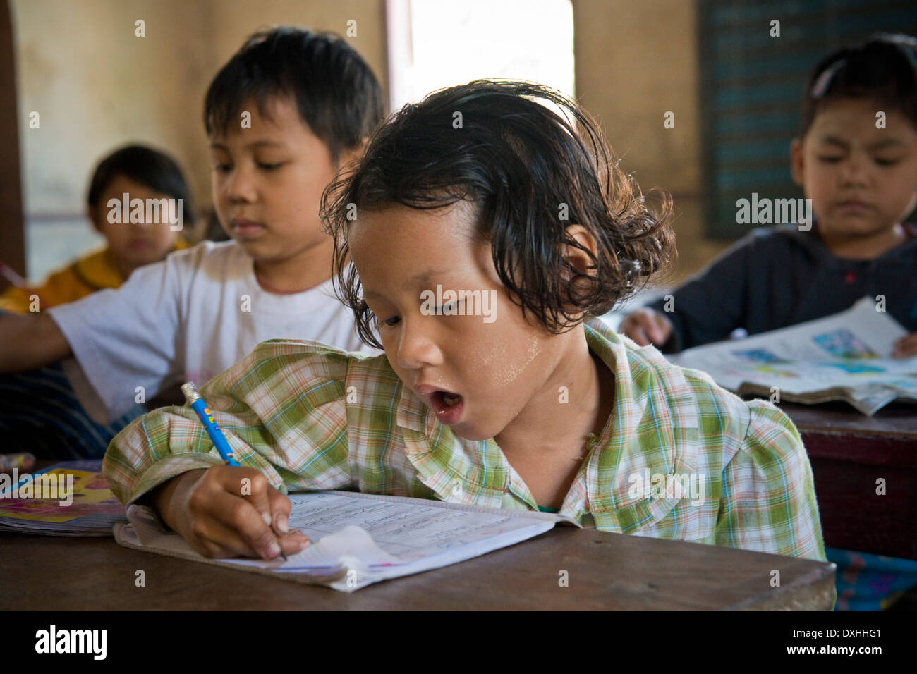 Myanmar, Amarapura, students Stock Photo - Alamy