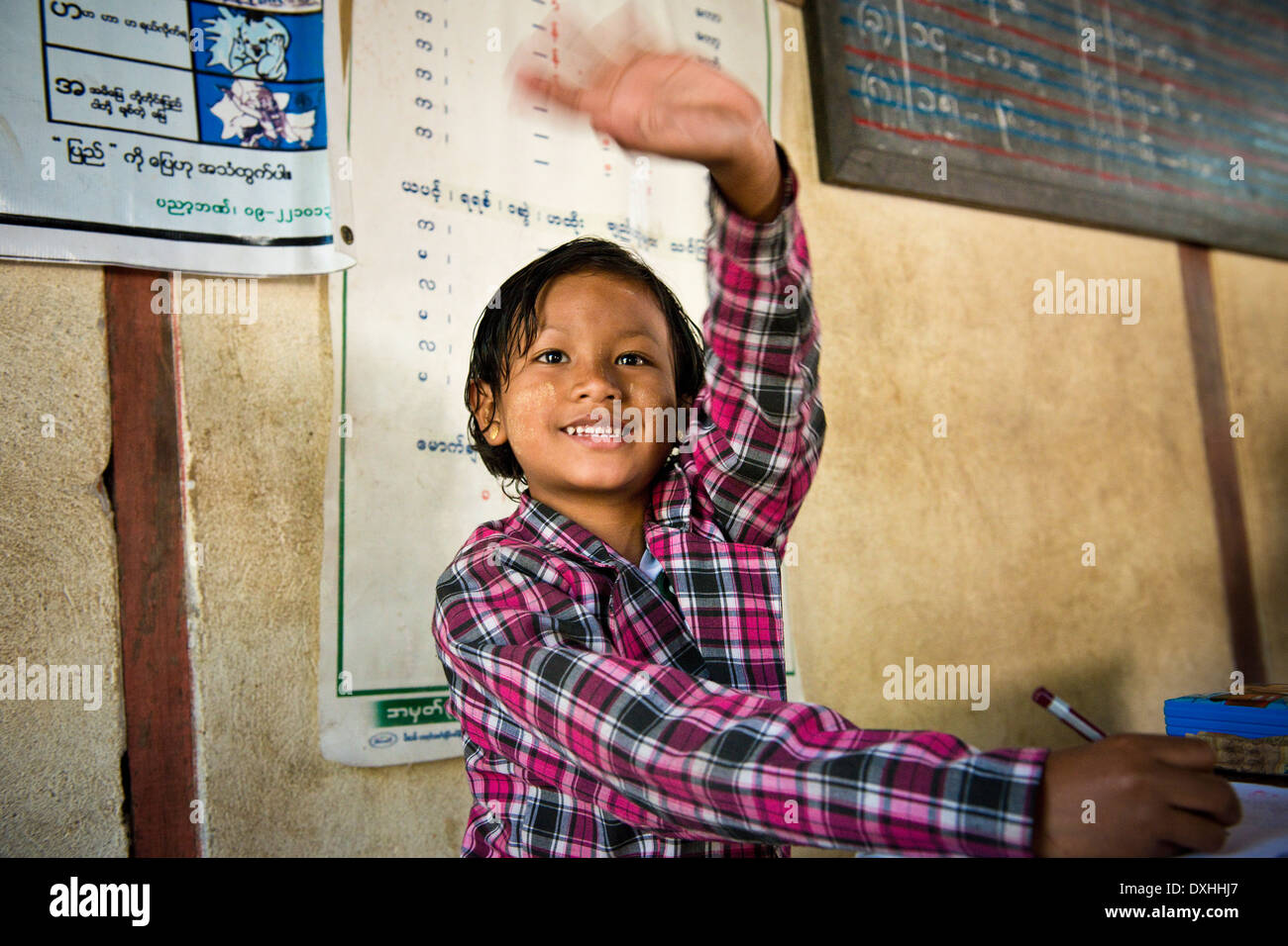Myanmar, Amarapura, students Stock Photo - Alamy
