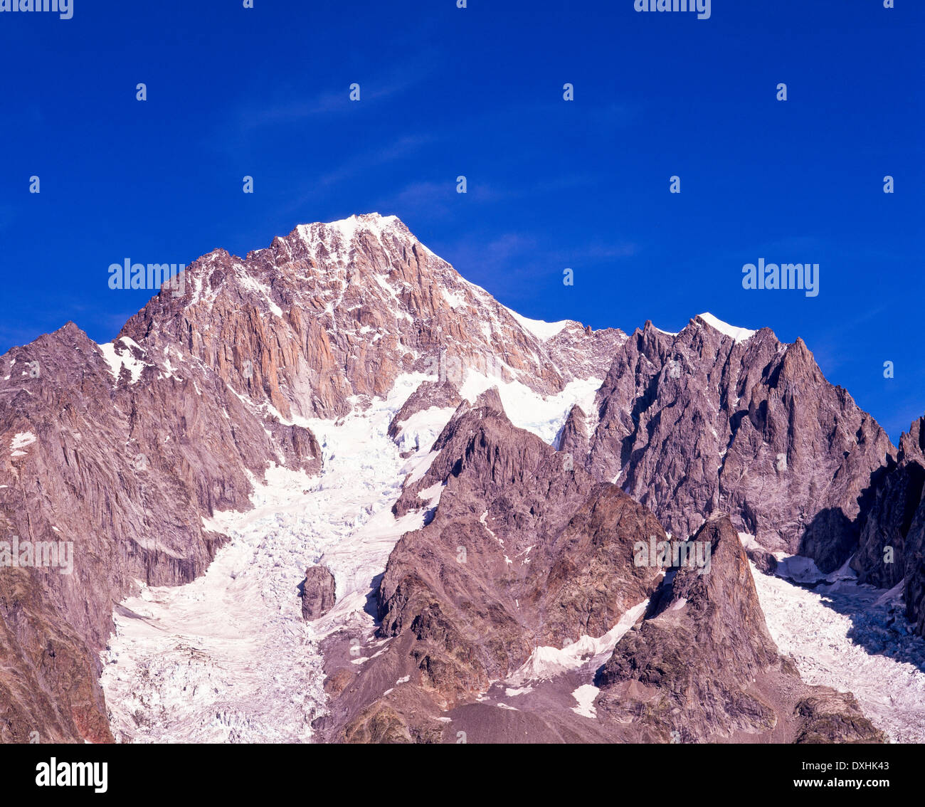 Mont Blanc or Monte Bianco Val Veny Valle d Aosta Italy Stock Photo - Alamy