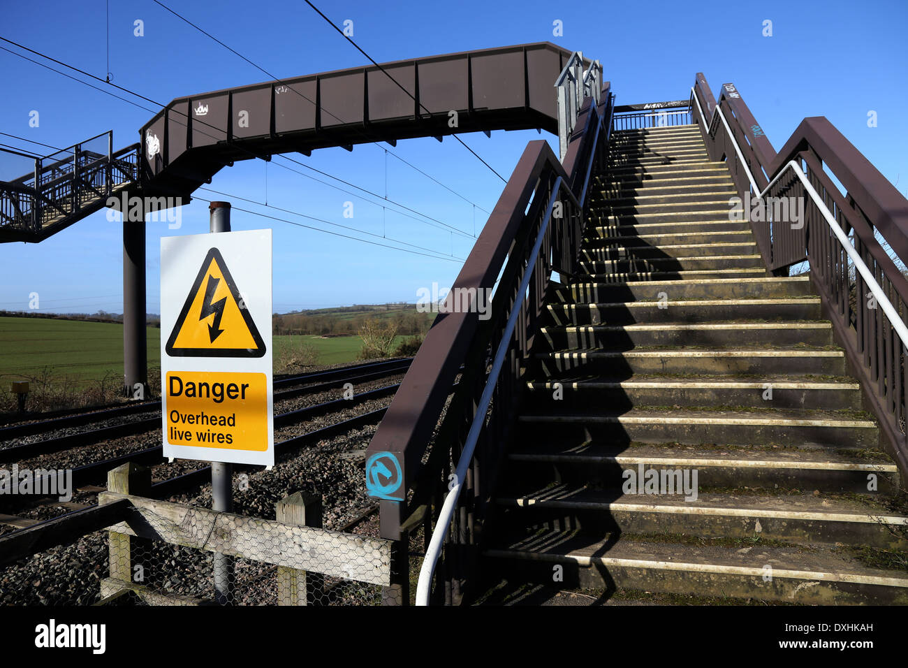 Rail bridge sign hi-res stock photography and images - Alamy