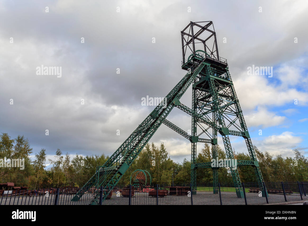 Bersham Colliery Headframe, Wrexham Stock Photo - Alamy