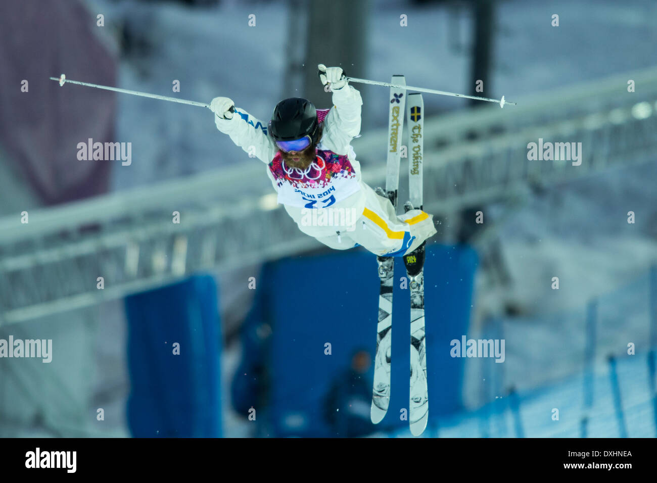 Per Spett (SWE) freestyle skier competing in Men's Moguls at the ...