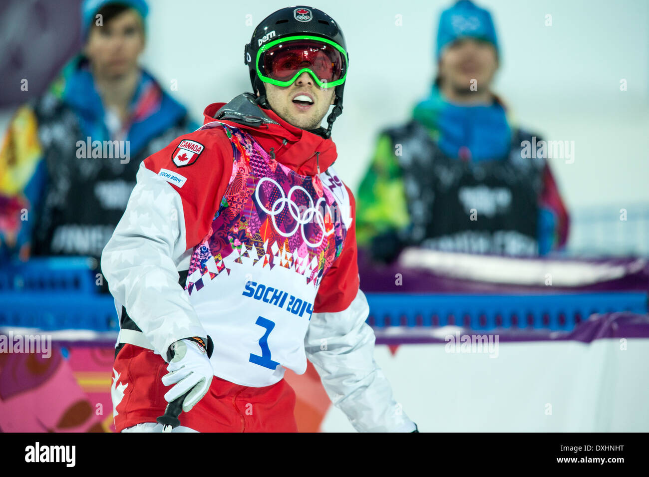 Alex Bilodeau (CAN) Olympic Champion freestyle skier competing in Men's ...
