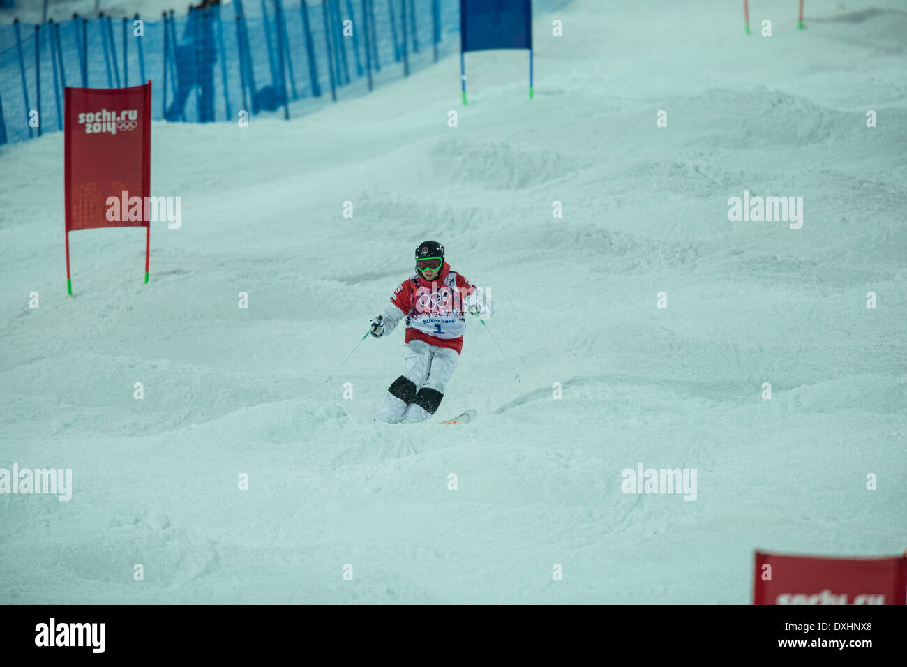Alex Bilodeau (CAN) Olympic Champion freestyle skier competing in Men's ...
