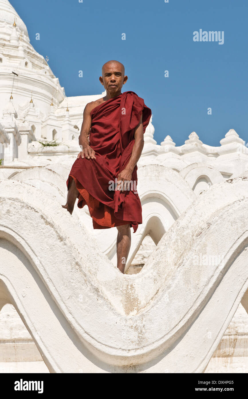 Myanmar, Mingun, Hsinbyume or Myatheindan Paya Stock Photo - Alamy