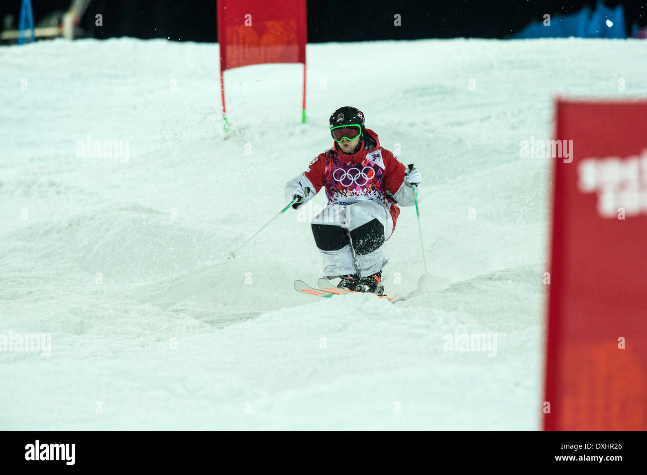 Alex Bilodeau (CAN) Olympic Champion freestyle skier competing in Men's ...