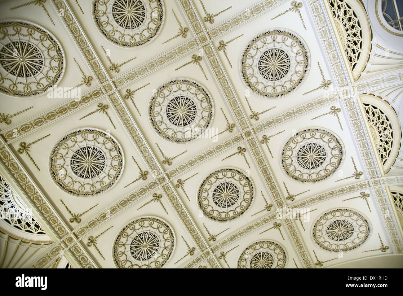 Color shot of a nicely decorated ceiling Stock Photo - Alamy