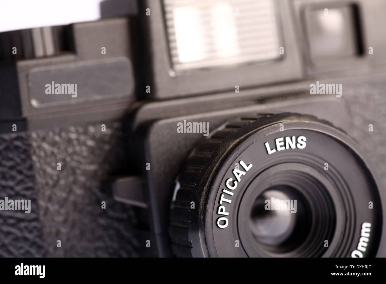 An old film plastic camera isolated on white Stock Photo - Alamy