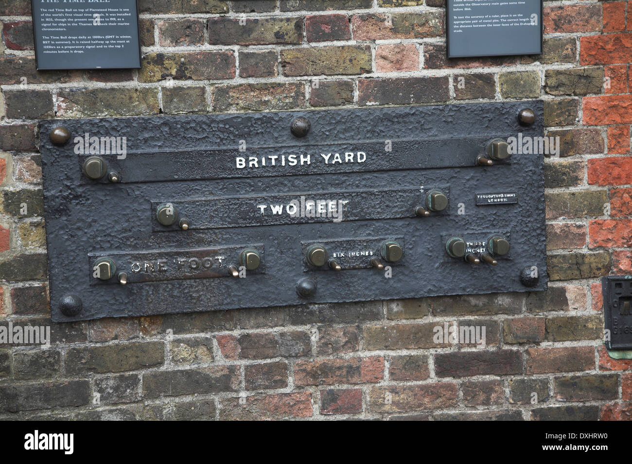 Official British units of measurement for length, Royal Observatory ...