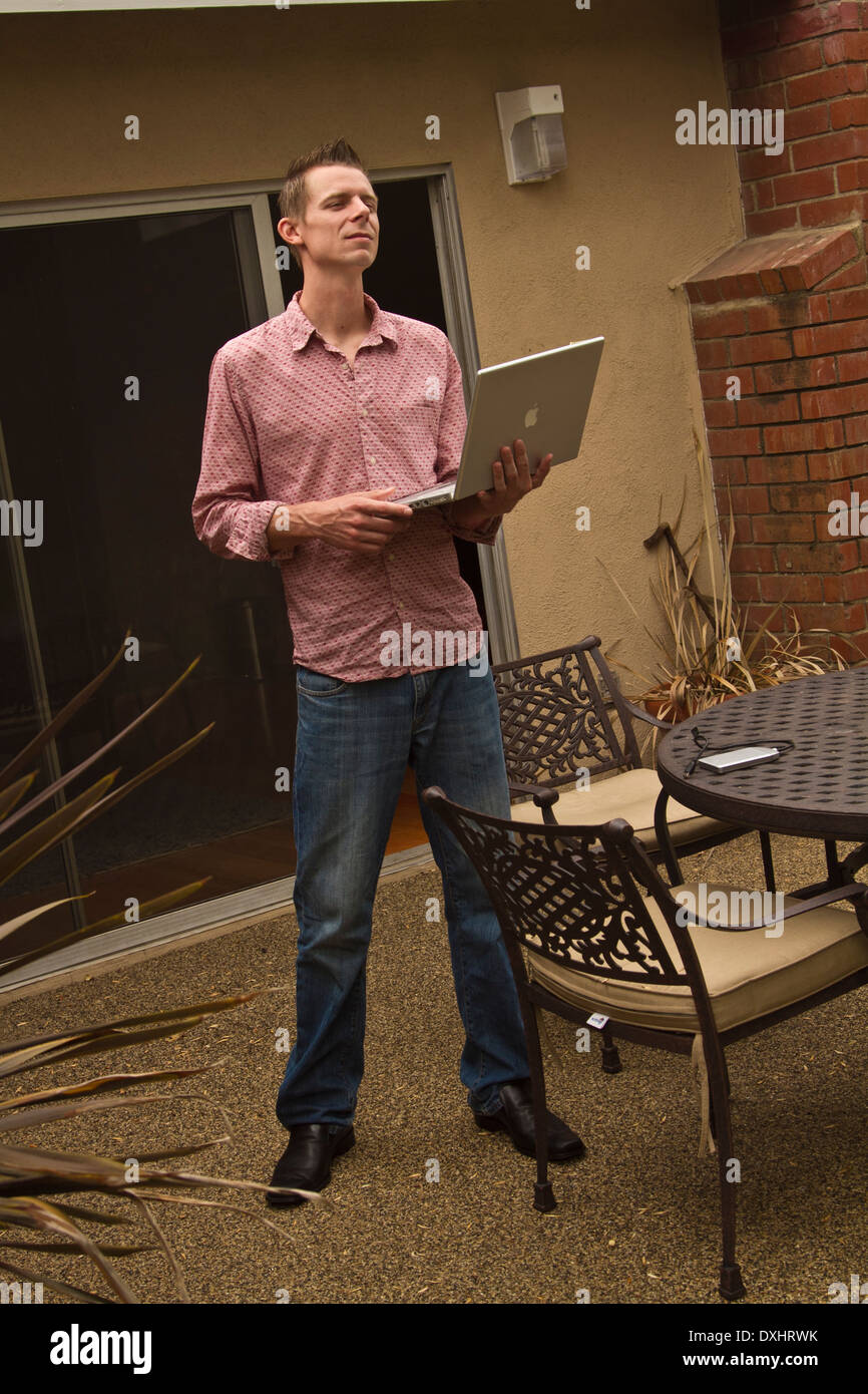 Nerdy guy computer hi-res stock photography and images - Alamy