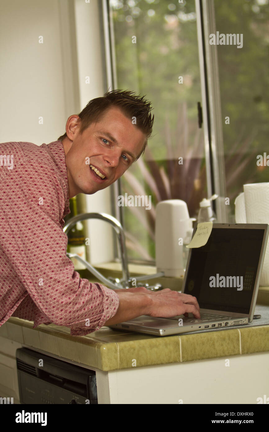 Nerdy guy computer hi-res stock photography and images - Alamy