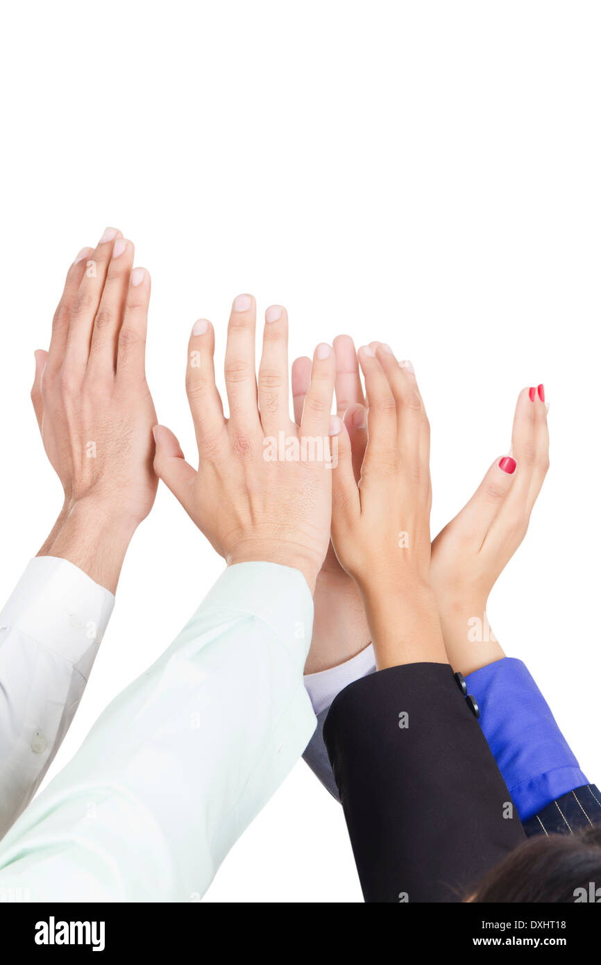 Group of Business Peopl Holding Hands Together Stock Photo - Alamy