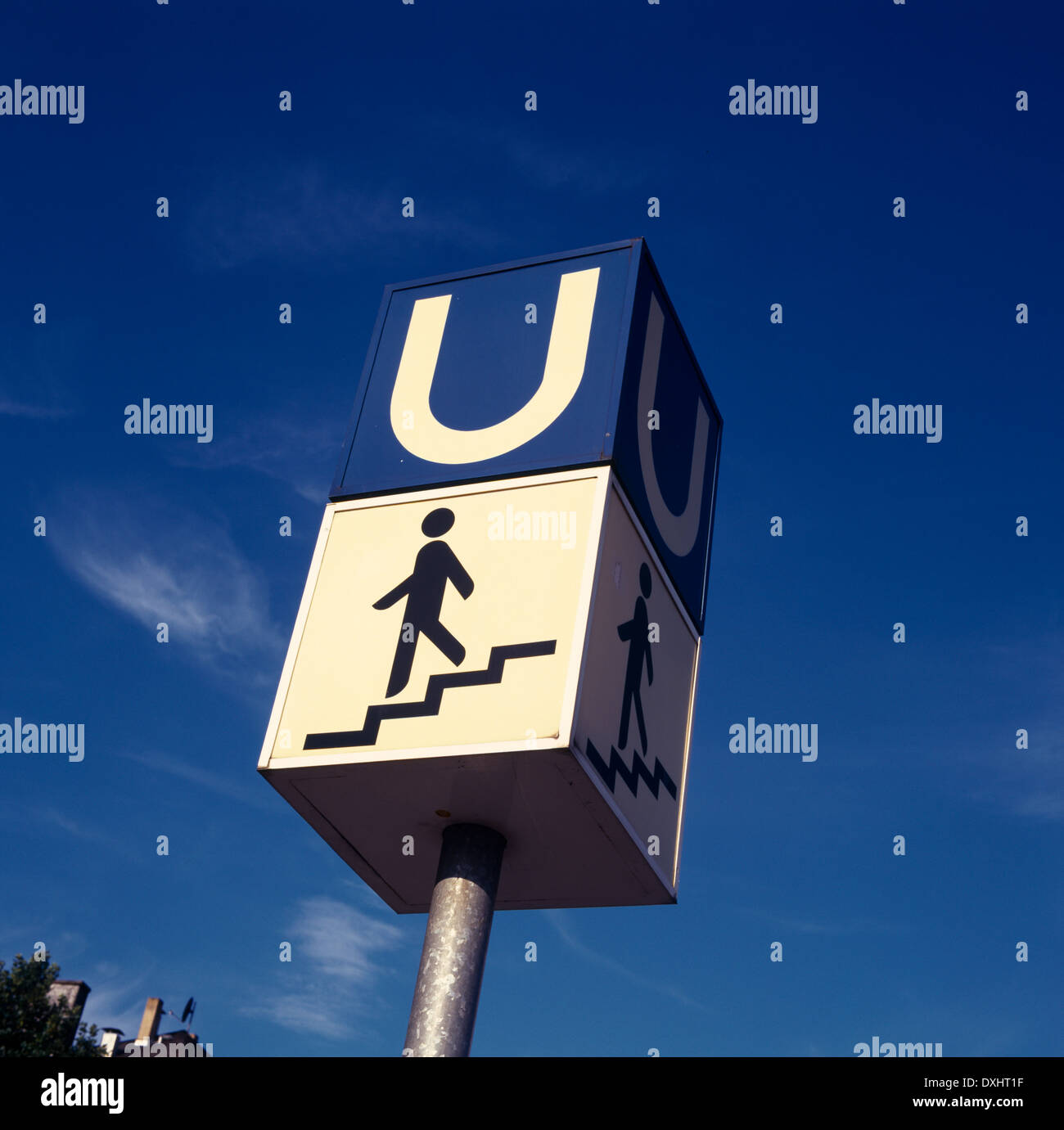 Frankfurt Germany U-Bahn Subway Sign Stock Photo - Alamy