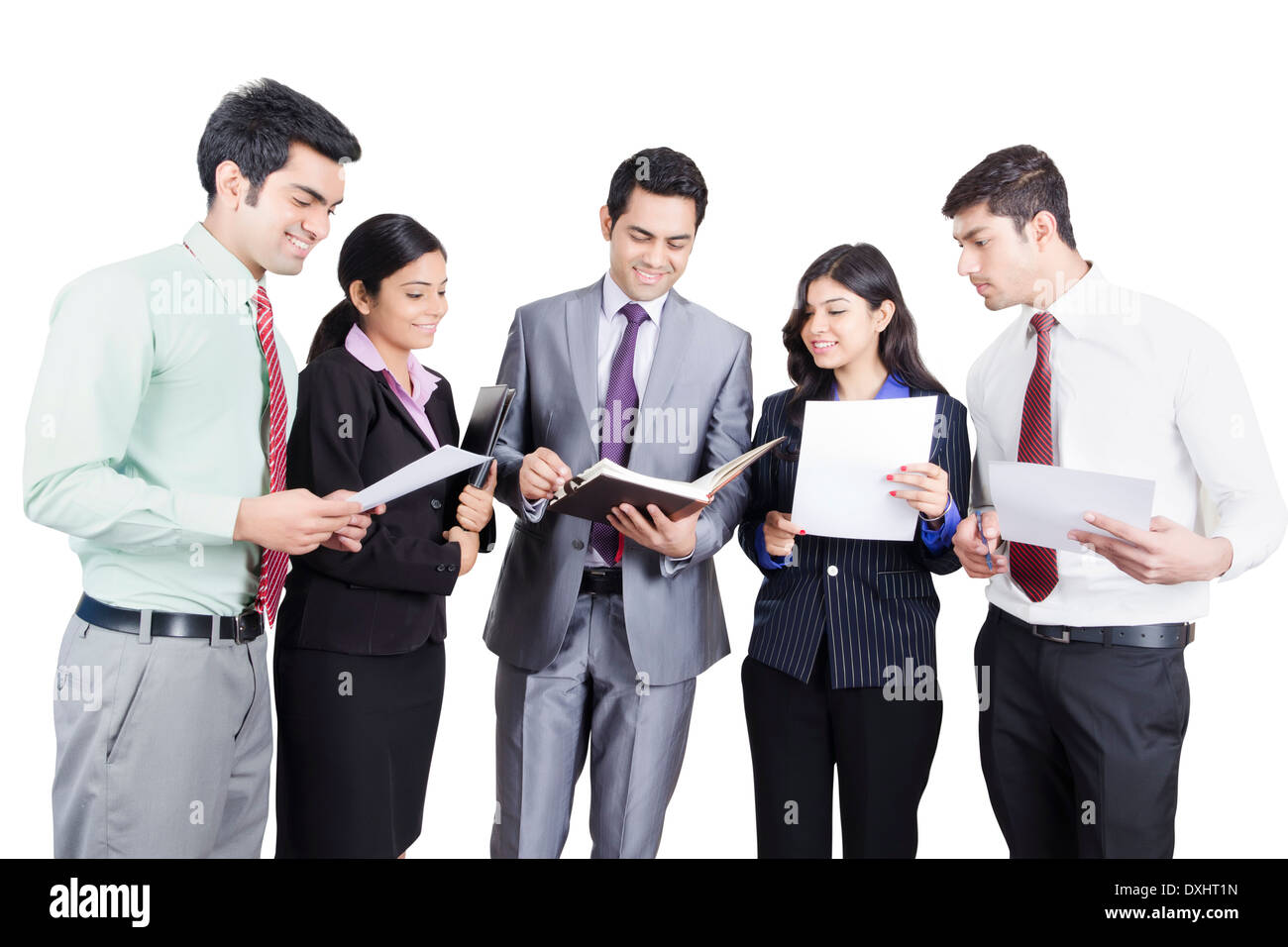 Male employees holding documents hi-res stock photography and images ...