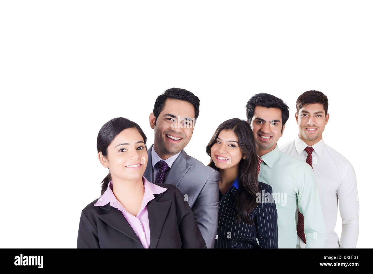 Indian Business People Standing Together Stock Photo - Alamy