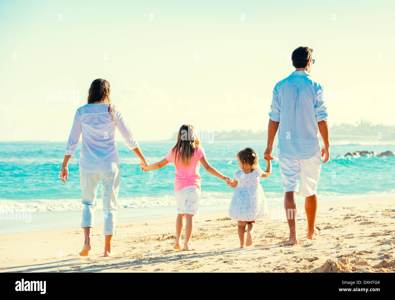 Happy family with baby outside hi-res stock photography and images - Alamy