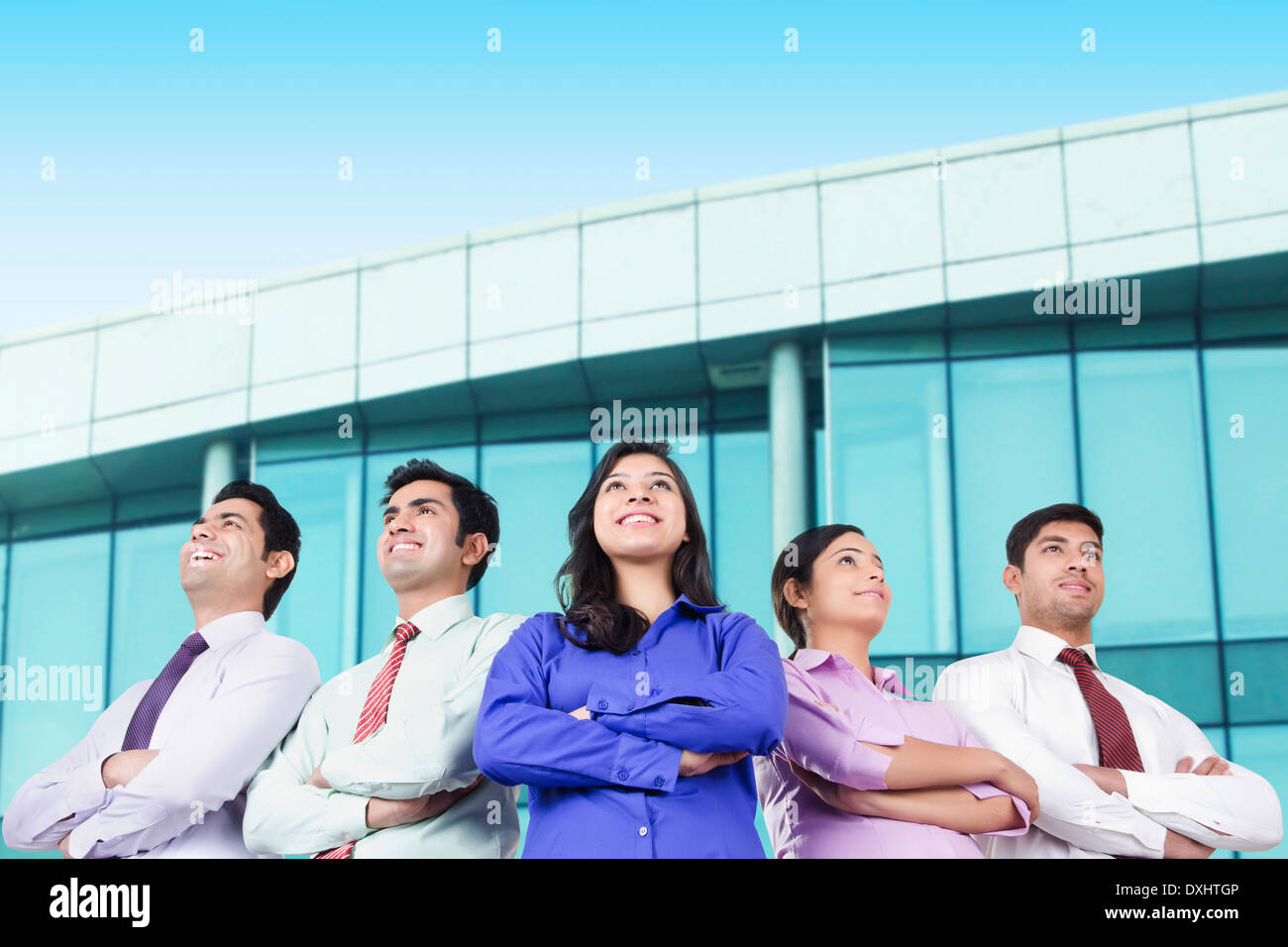 Indian Business People Standing Outdoor Stock Photo - Alamy