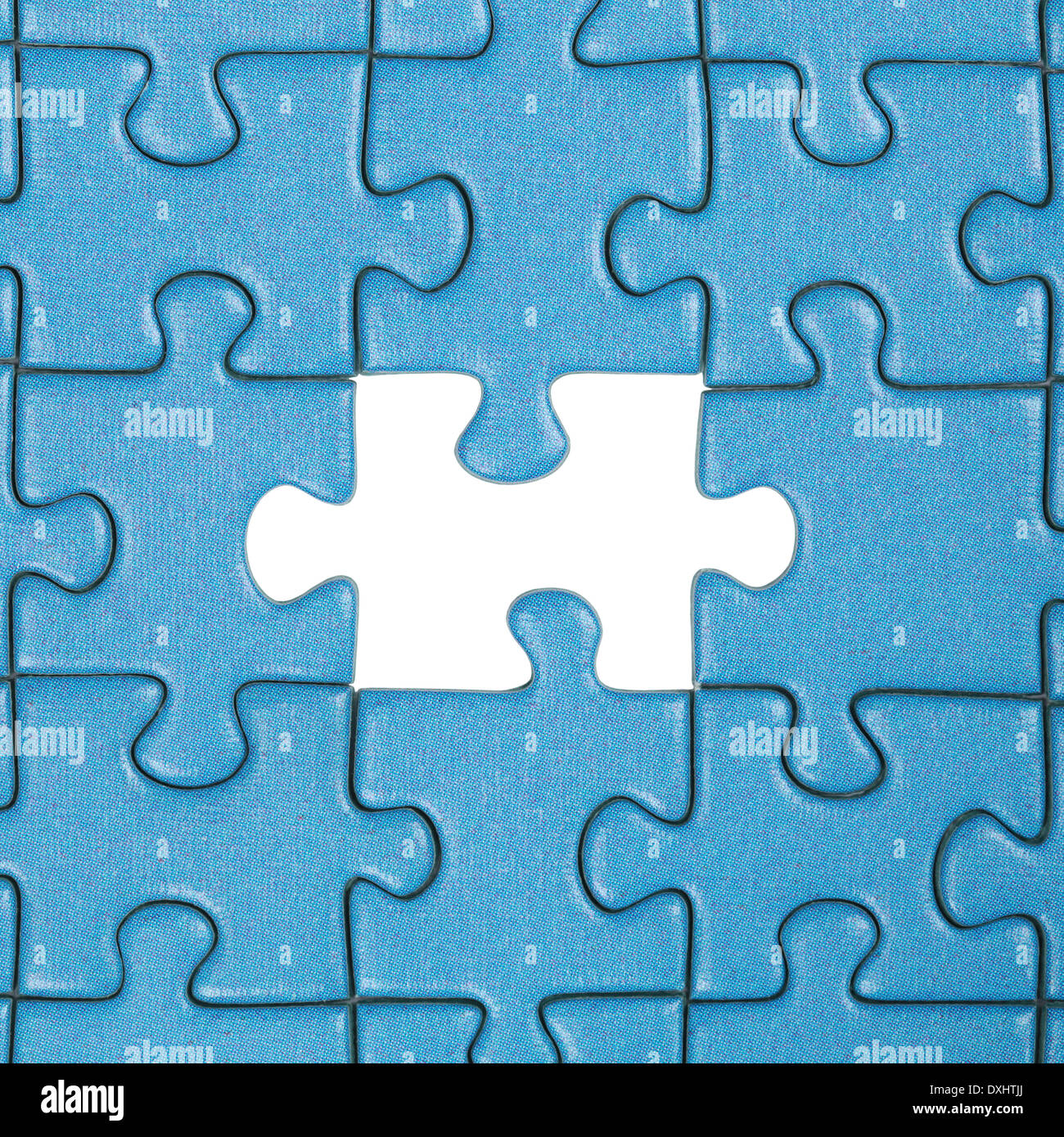 Concept picture gap in a puzzle topic problem and solution Stock Photo ...