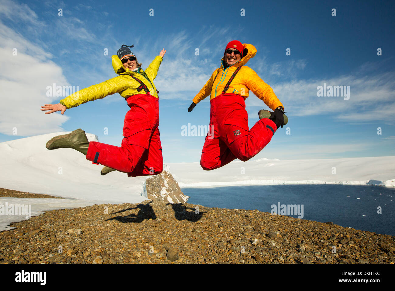 Woman jump on man hi-res stock photography and images - Alamy