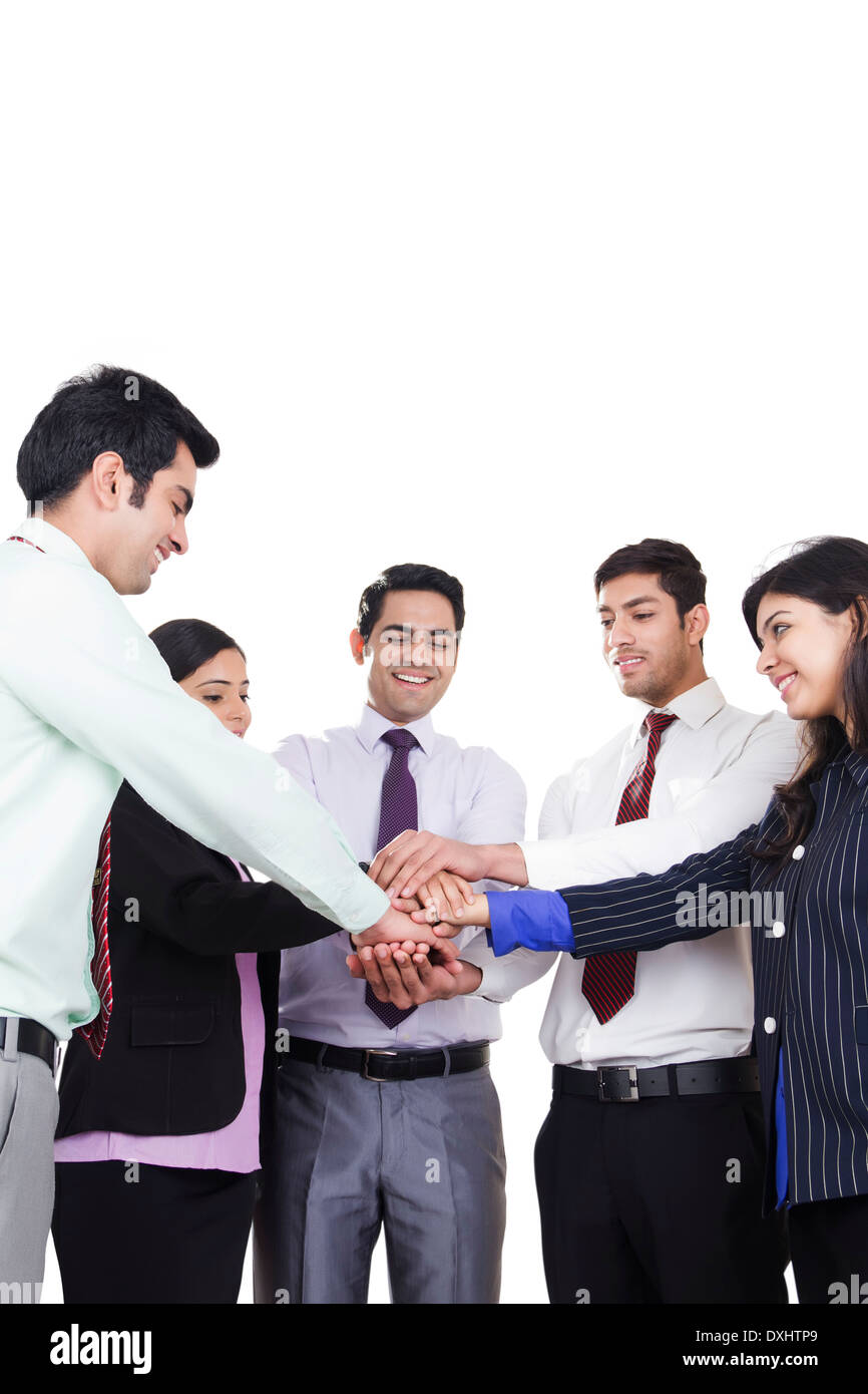 Indian Business People Promise Together Stock Photo - Alamy
