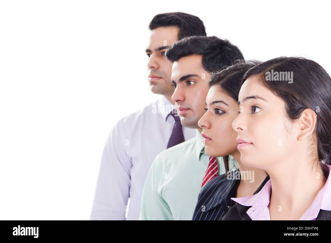 Indian Business People standing Stock Photo - Alamy