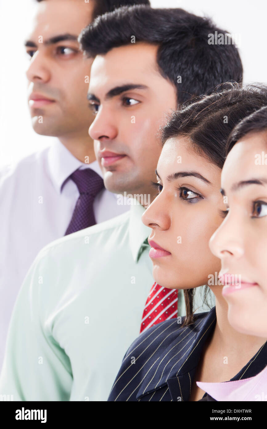 Indian Business People standing Stock Photo - Alamy