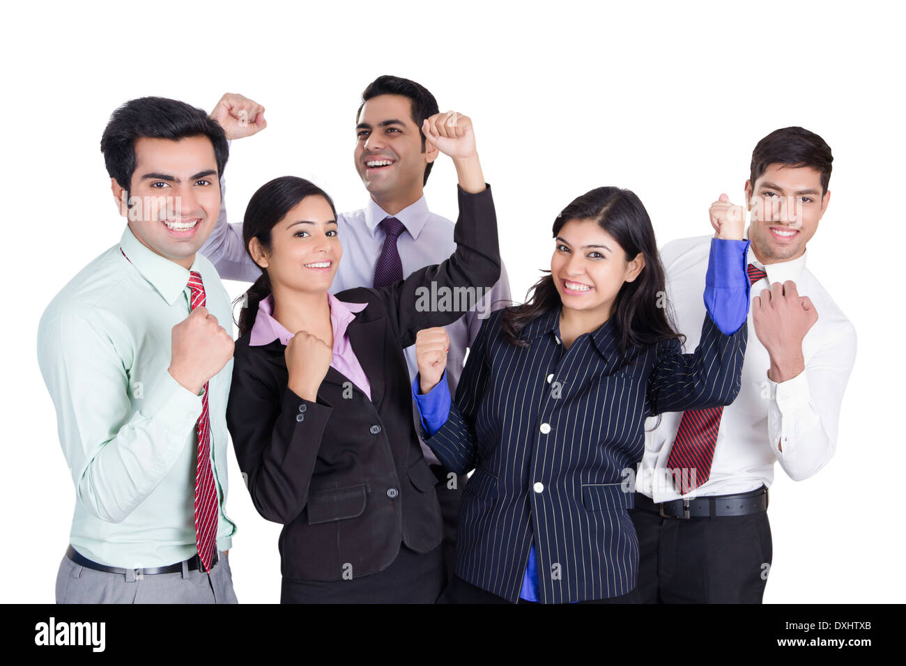 Indian Business People standing and Hands Clapping Stock Photo - Alamy