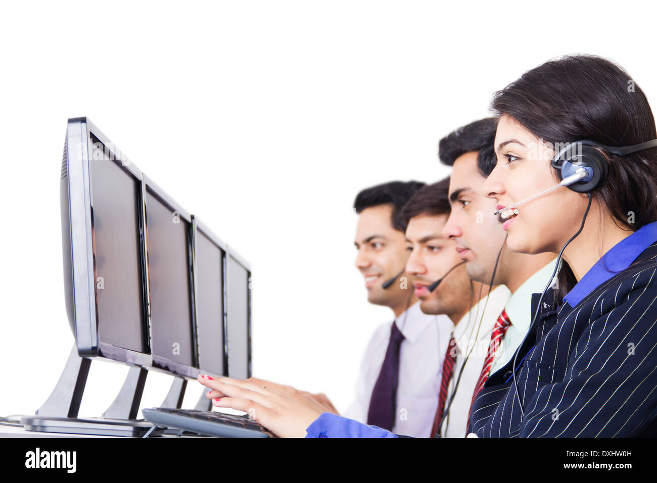 Inside an indian call center office hi-res stock photography and images ...