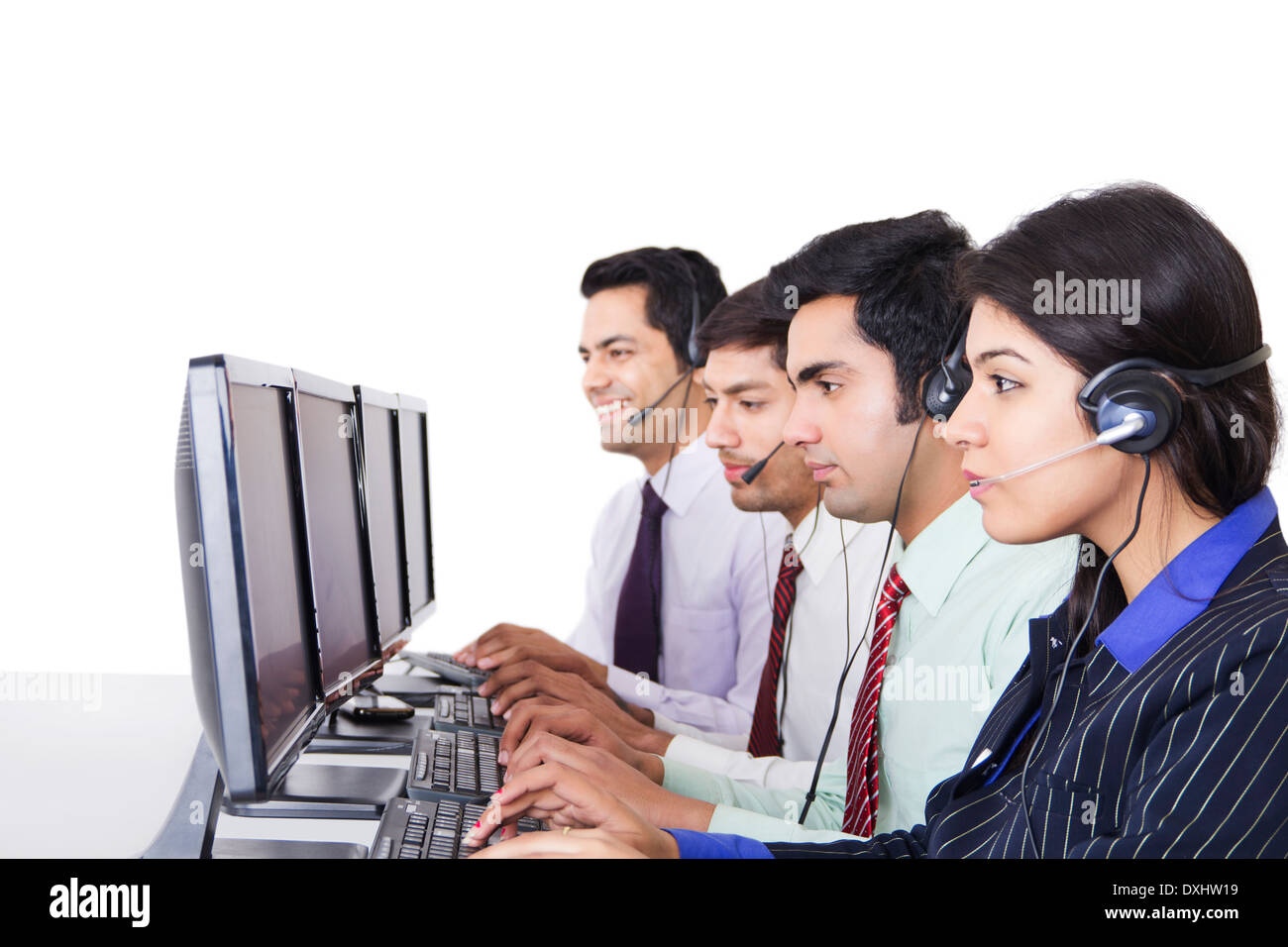 Inside an indian call center office hi-res stock photography and images ...