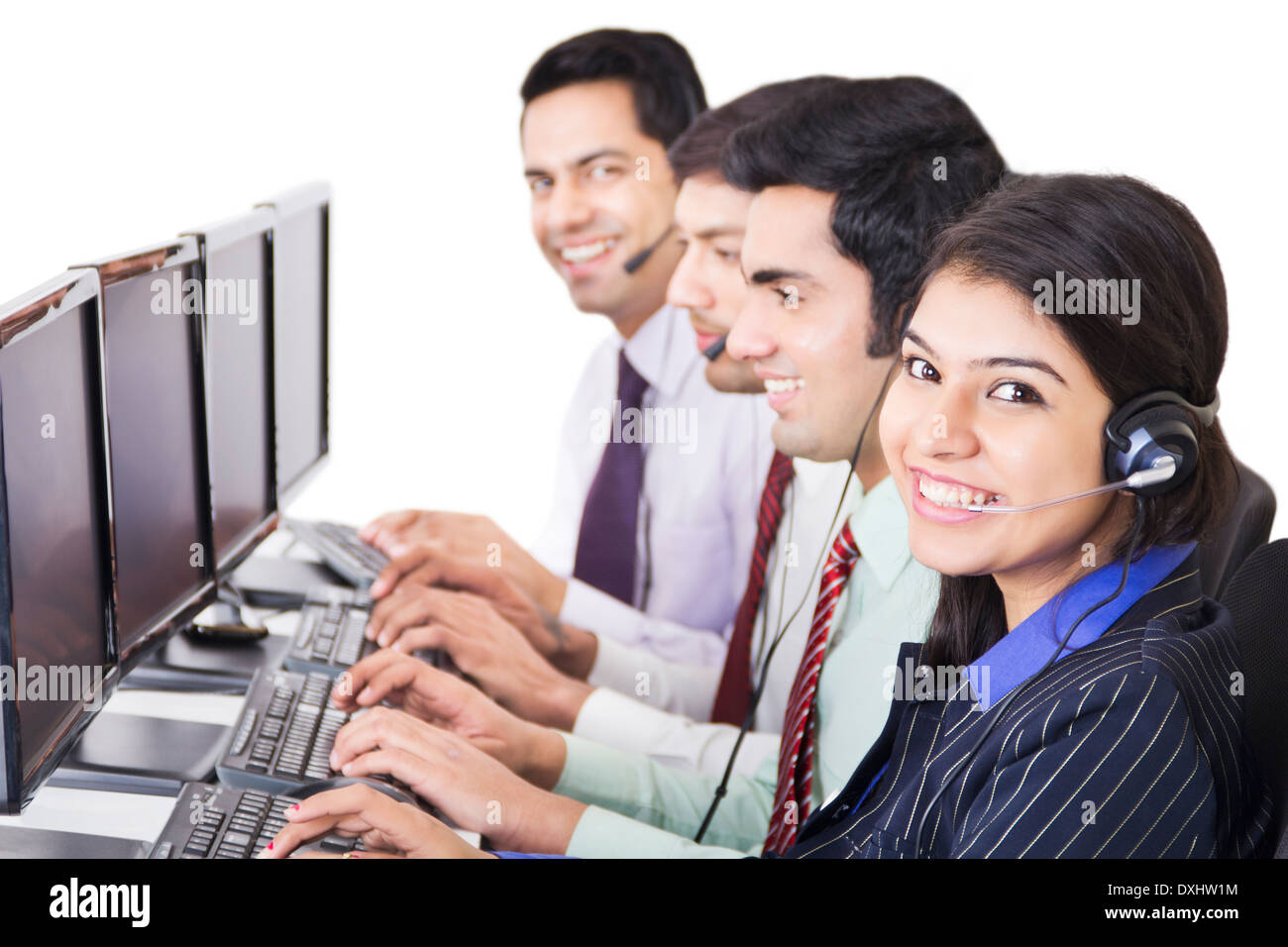 Inside an indian call center office hi-res stock photography and images ...