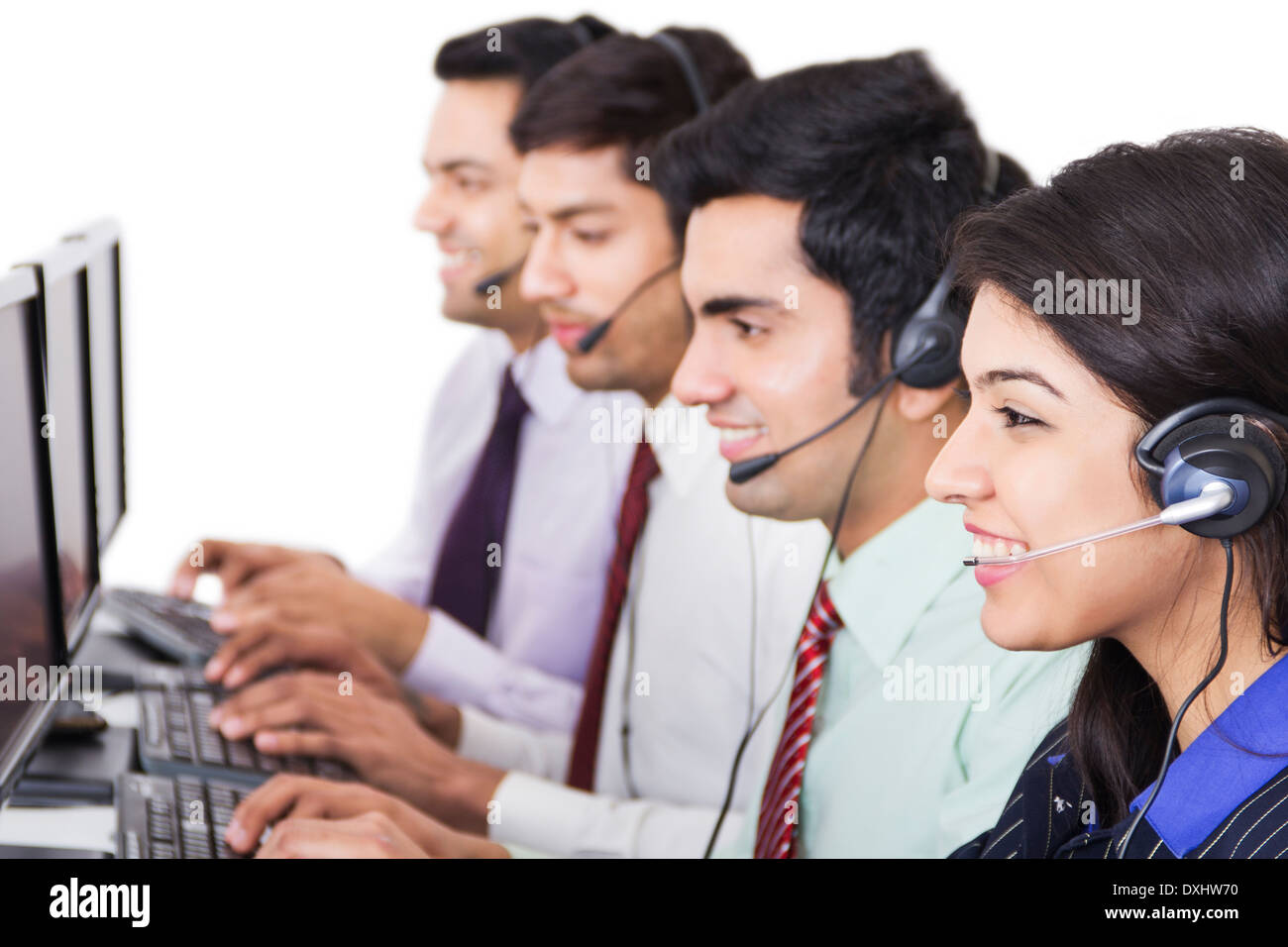 Inside an indian call center office hi-res stock photography and images ...