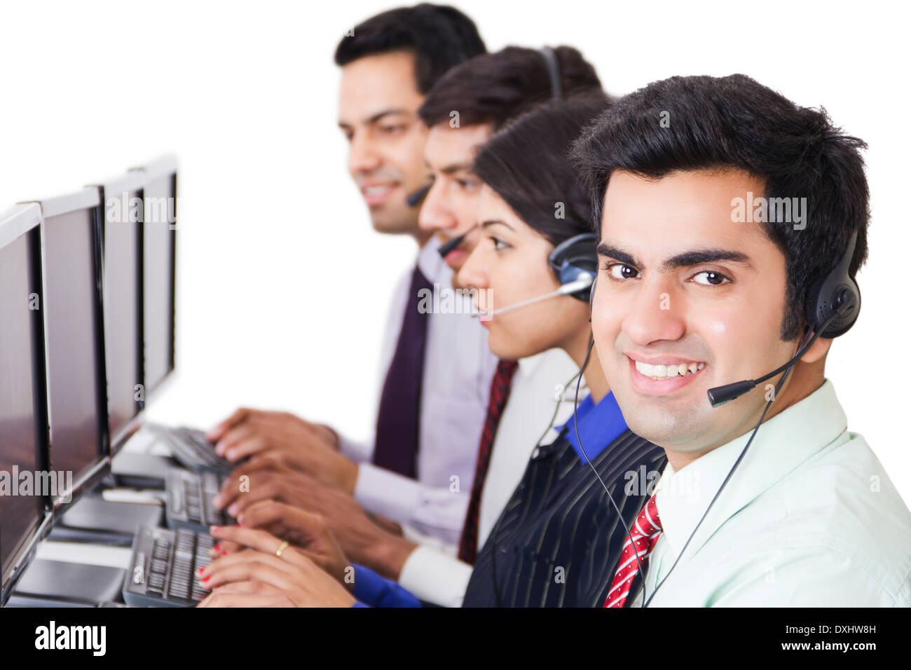 Inside an indian call center office hi-res stock photography and images ...