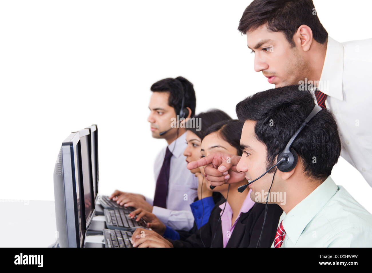 Indian call centres hi-res stock photography and images - Alamy
