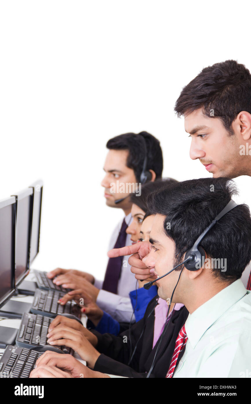 Indian call centres hi-res stock photography and images - Alamy