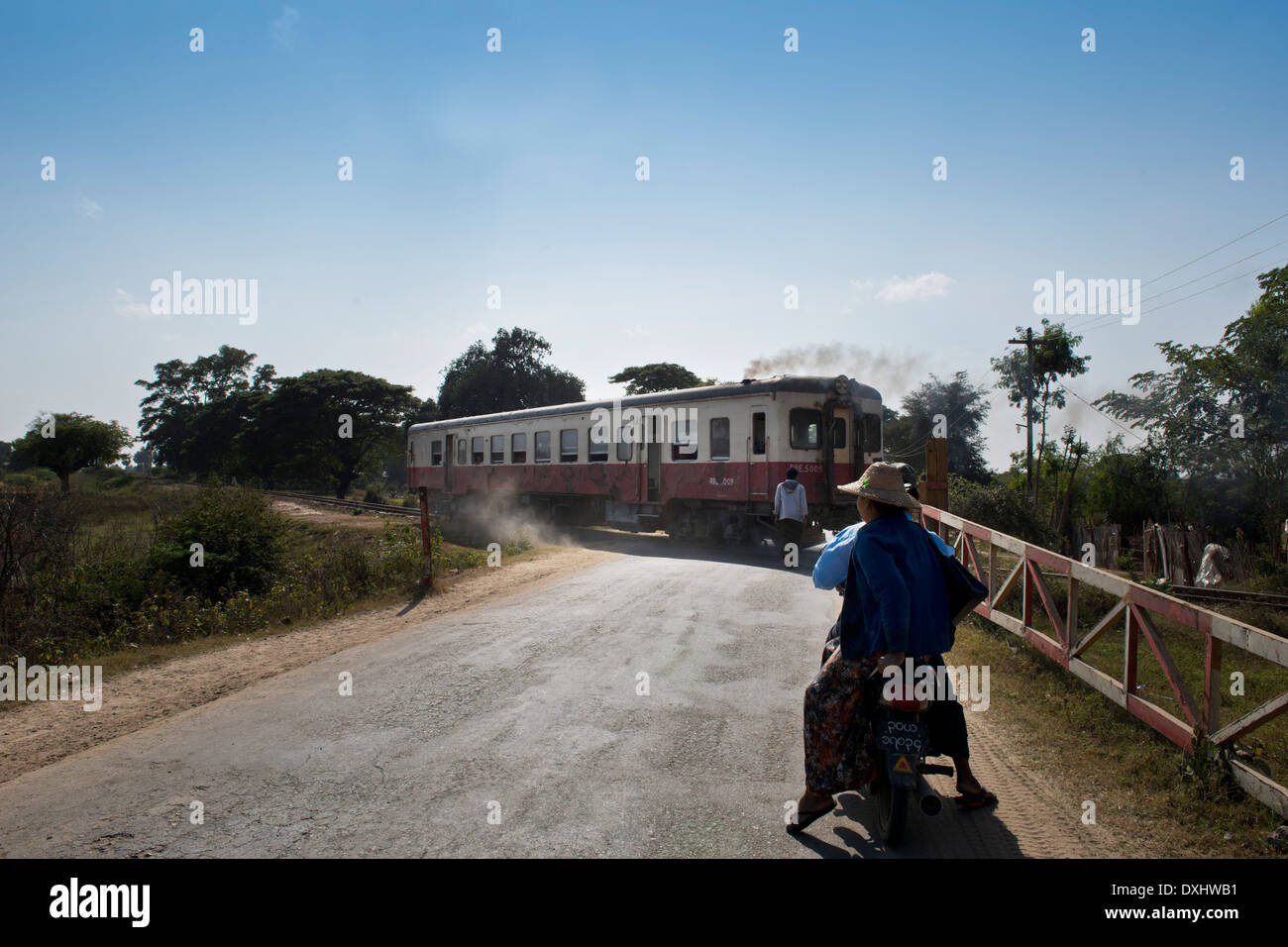 Myanmar, Mandalay, Railway Stock Photo - Alamy