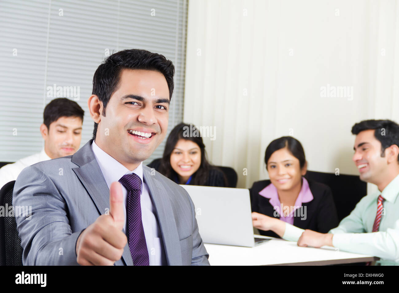 Indian office team hi-res stock photography and images - Alamy