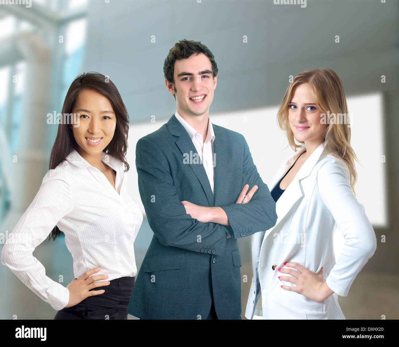 Successful group of diverse business team in the office Stock Photo - Alamy