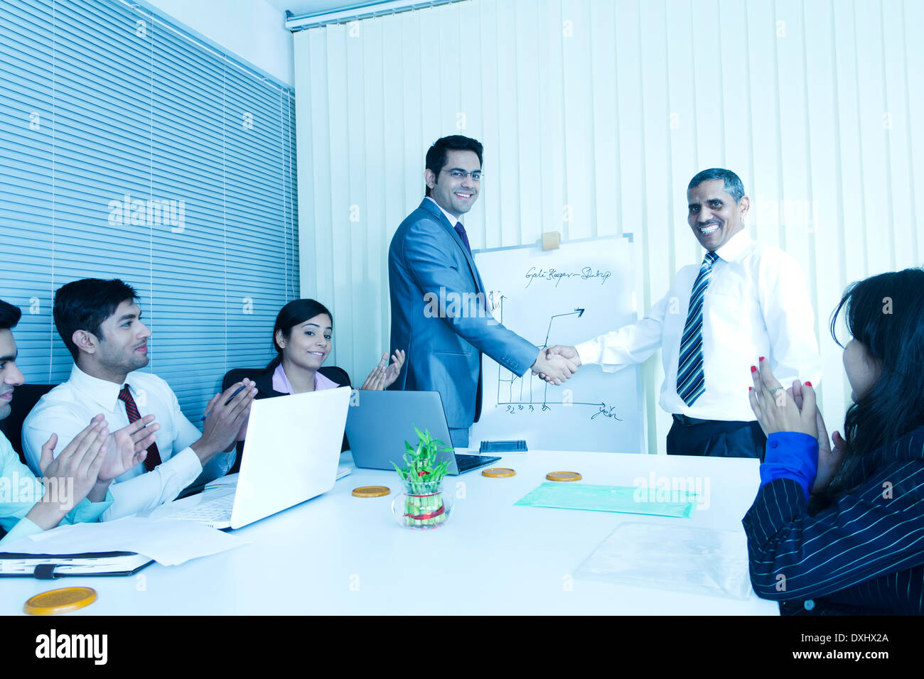 Indian Business People Meeting in Office Stock Photo - Alamy