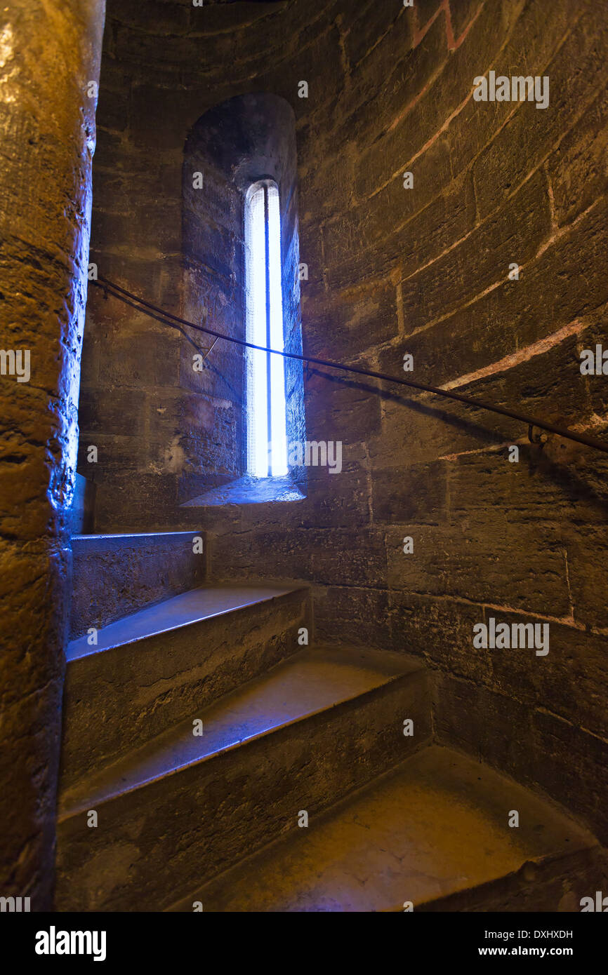 Valencia Miguelete Micalet indoor tower stairs stairway to belfry at ...