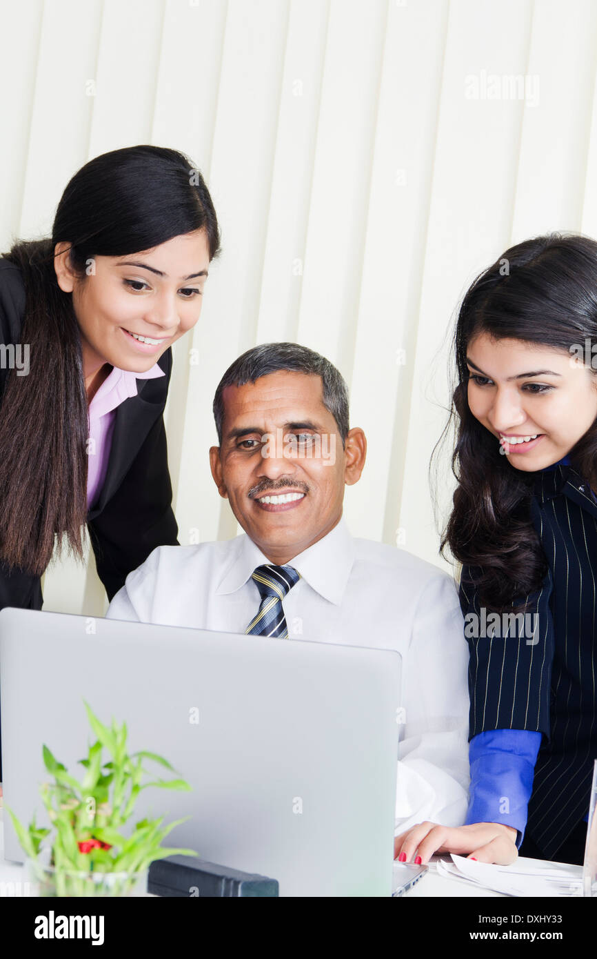 Indian Business People Meeting in Office Stock Photo - Alamy