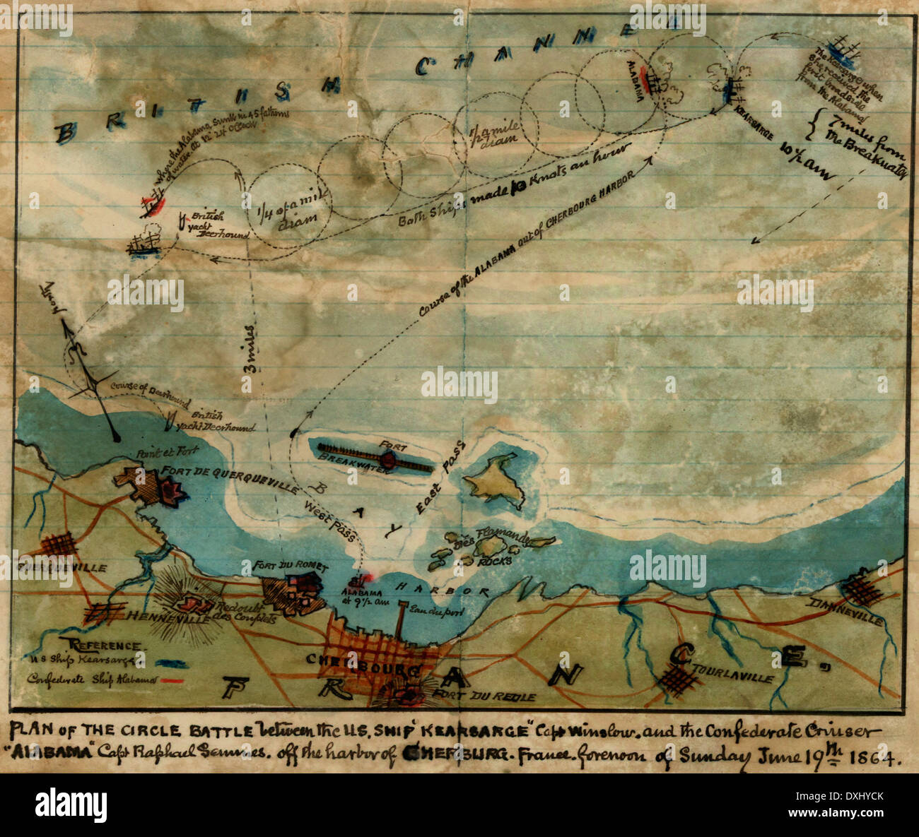 Us 1864 map hi-res stock photography and images - Alamy